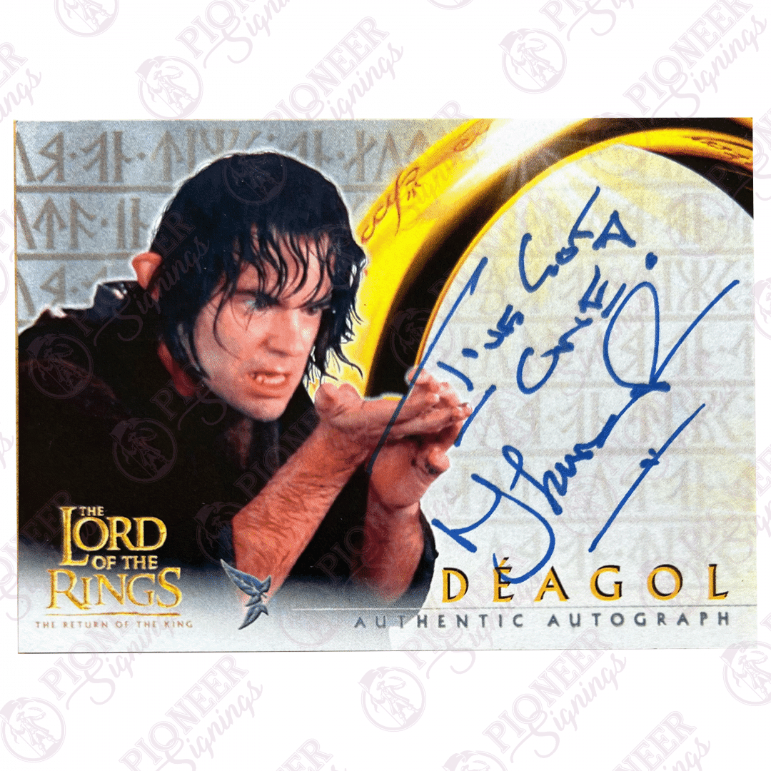 The Lord of the Rings 'Deagol' Custom Trading Card signed by Thomas ...
