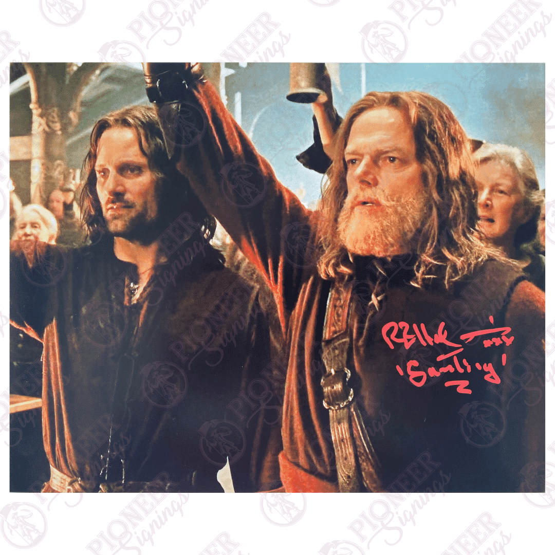 Lord of the Rings: Gamling 'Hail!' 8" x 10" Print Signed by Bruce ...