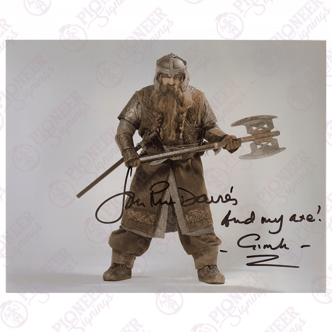 Lord of the Rings: Gimli 8" x 10" Print Signed by John Rhys-Davies with ...