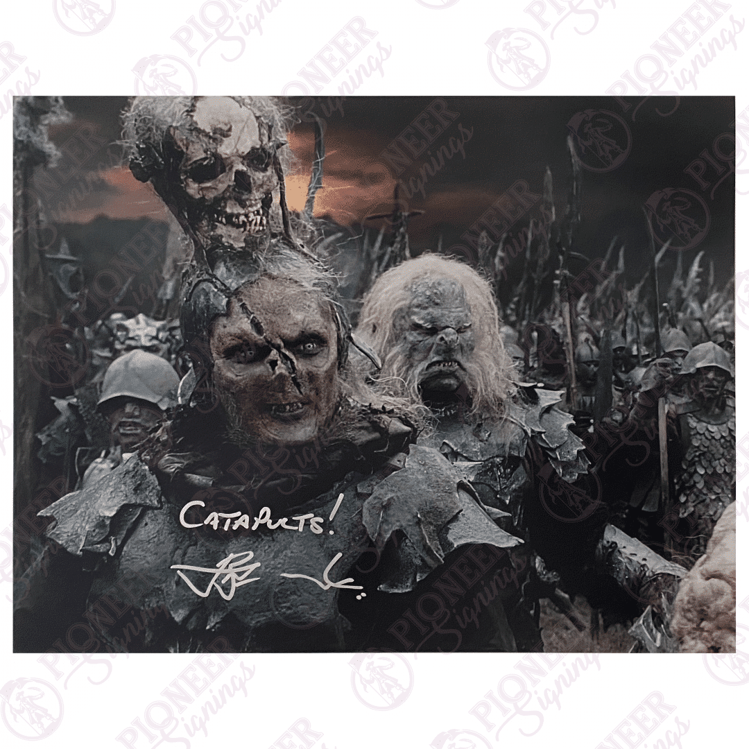 Lord of the Rings: Guritz Orc Commander 11" x 14" Print Signed by Joel Tobeck with Quote (CoA ...