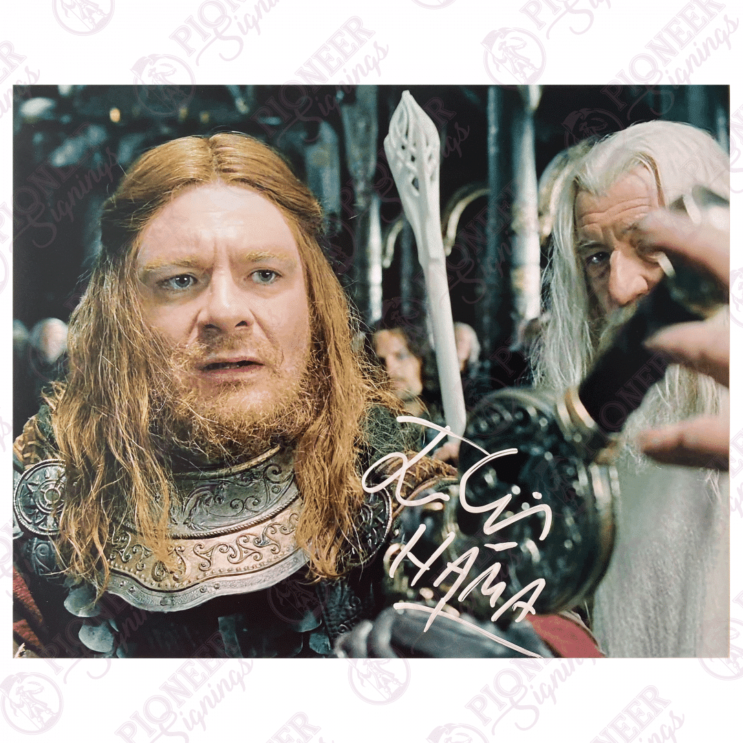 Lord of the Rings: Háma 'The Golden Hall' 8" x 10" Print Signed by John ...