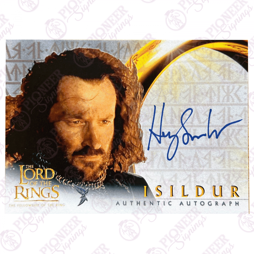 The Lord of the Rings 'Isildur' Custom Trading Card signed by Harry Sinclair (CoA optional ...