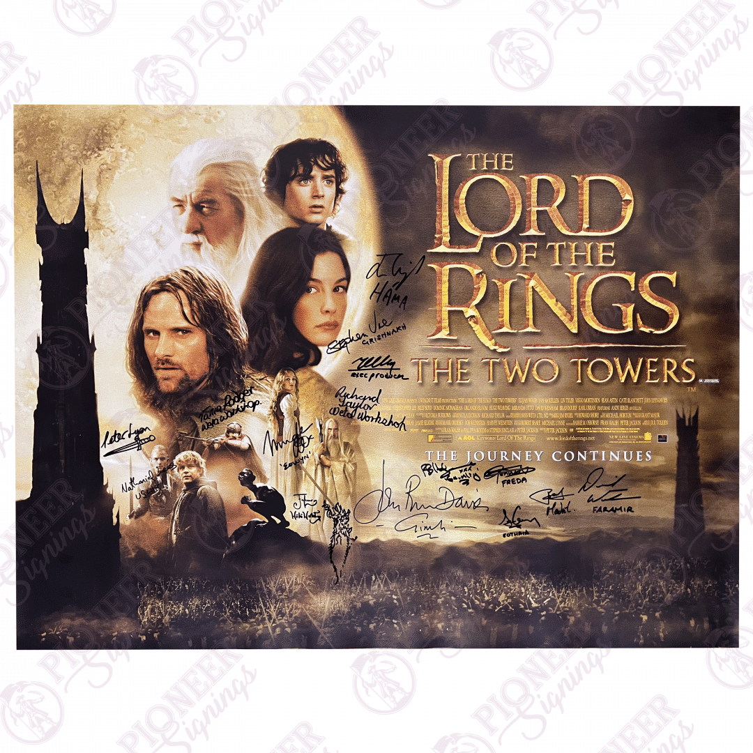 The Lord of the Rings: The Two Towers Signed Original Theatrical Quad ...